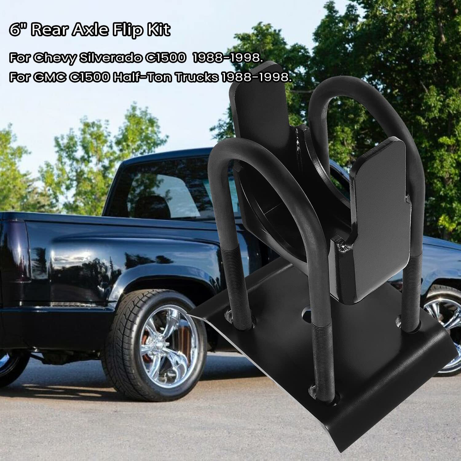 For Chevy Silverado C1500 Rear Axle Drop Flip Kit 6'' Fits 2WD 1988 ...