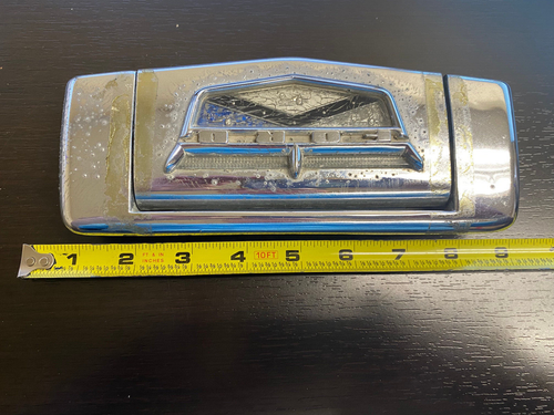 1957 1958 Ford Wagon Ranchero TAILGATE LATCH RELEASE HANDLE w EMBLEM | eBay