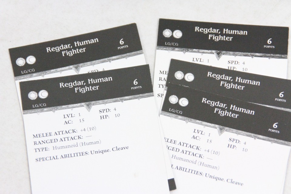 Dungeon and Dragons Regdar Human Fighter Figures & Cards 5 pc | eBay