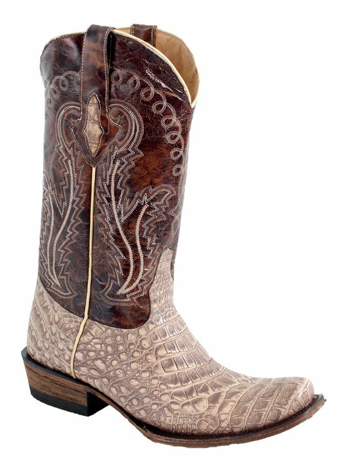MEN'S WESTERN RODEO COWBOY BOOTS 100% GENUINE LEATHER BOTA VAQUERA ...
