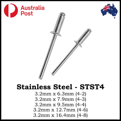 Countersunk Blind Rivet s Pop CSK STST4 4-2 4-3 4-4 4-6 4-8 Stainless ...