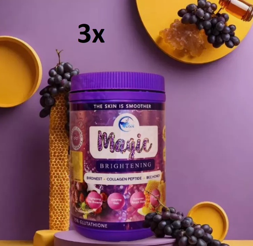 3x Phyto Gluta Magic Brightening Collagen Peptide Skin Whitening Skin ...