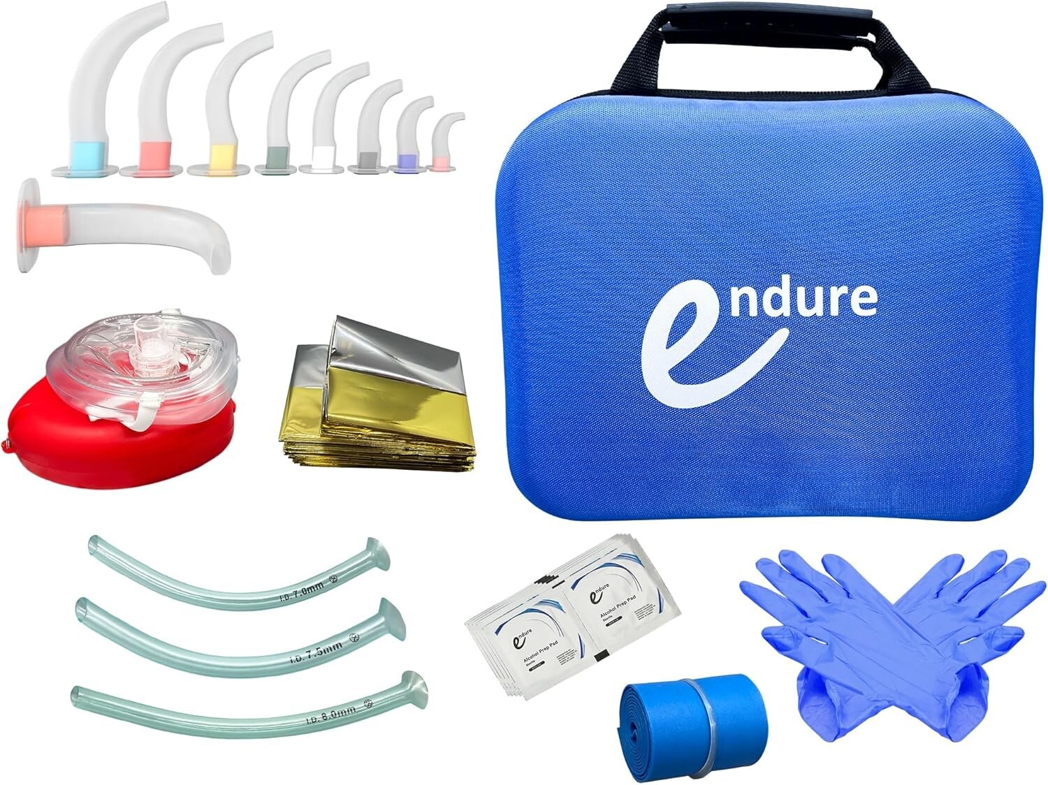 Endure All-in-One EMS Kit | 21-Piece Airway Management Kit, First Aid ...