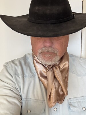 Wild Rag Scarf 36x36 Cowboy Scarves Buckaroo Bandana Cowgirl Khaki | eBay