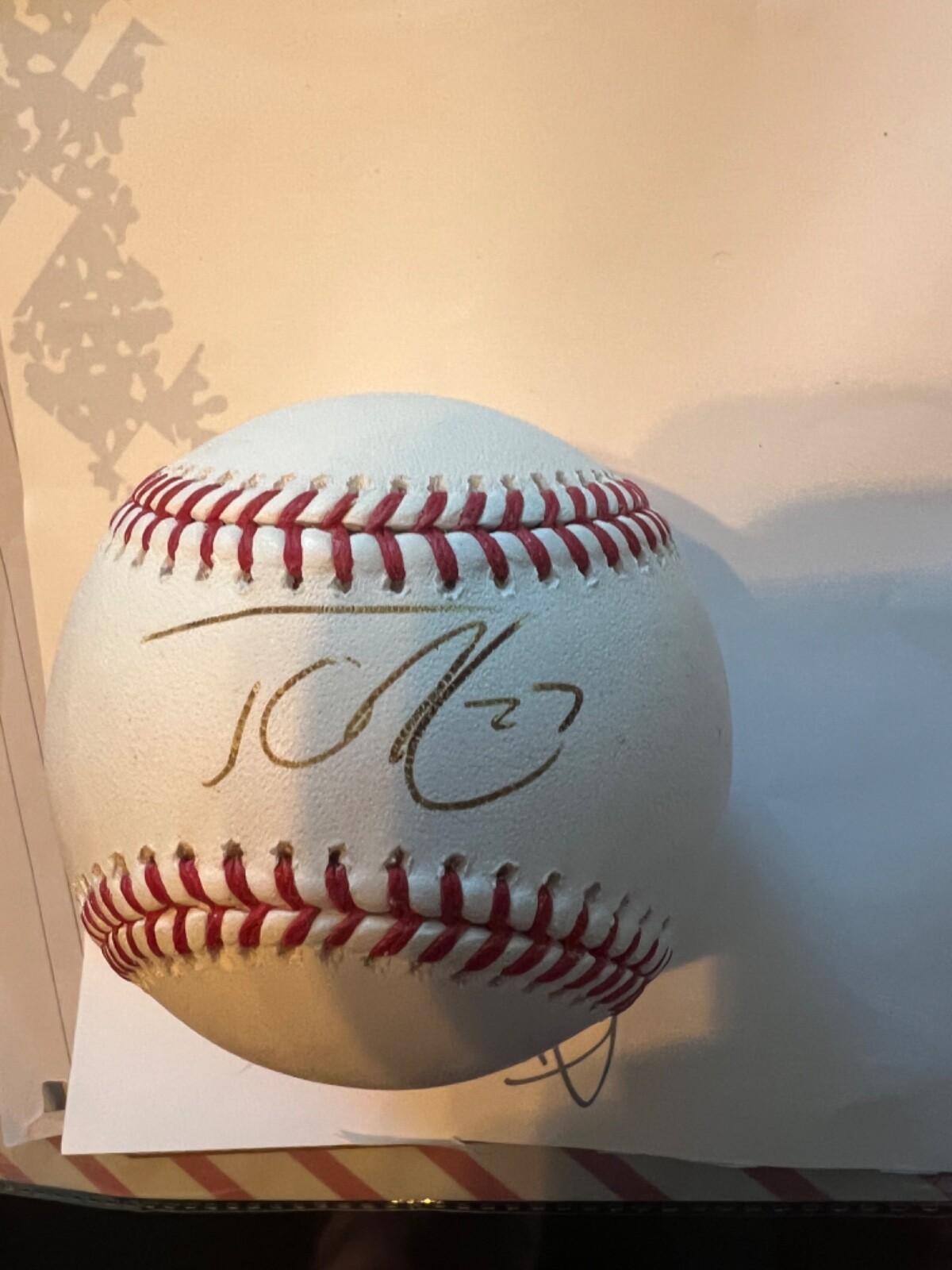Baltimore orioles tyler oneill autographed baseball with mlb ...