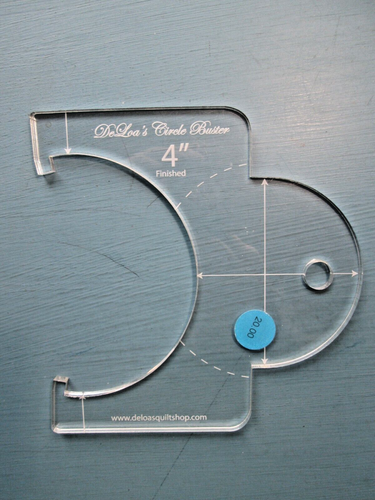 De Loa's Circle Buster 4" Finished NEW Clear Plastic Guide for Long Arm ...