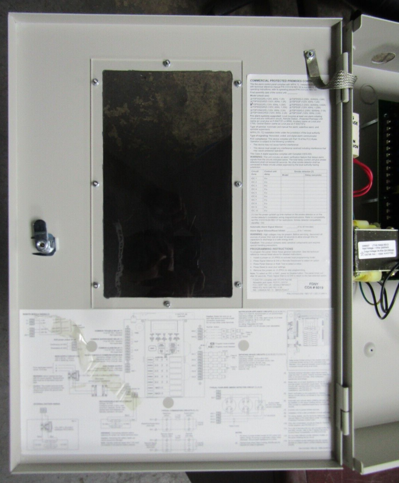 😃EDWARDS 1.25 AMP FIRESHIELD PLUS FIRE ALARM CONTROL PANEL 120 VAC ...