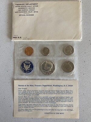 1965 U.S. Special Mint Proof Set Uncirculated with original packaging ...