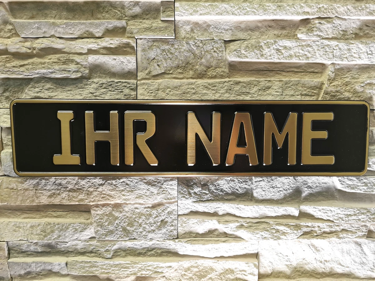 nummernschilder mit namen