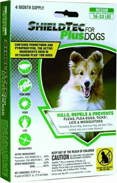 Shieldtec Plus for Medium Dogs 16 - 33 Lbs 4 Month Supply for sale ...