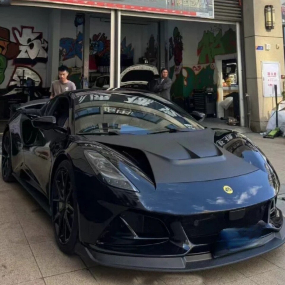 For Lotus Emira 2023-2025 Dry Carbon Fiber V Style Front Hood Vented ...