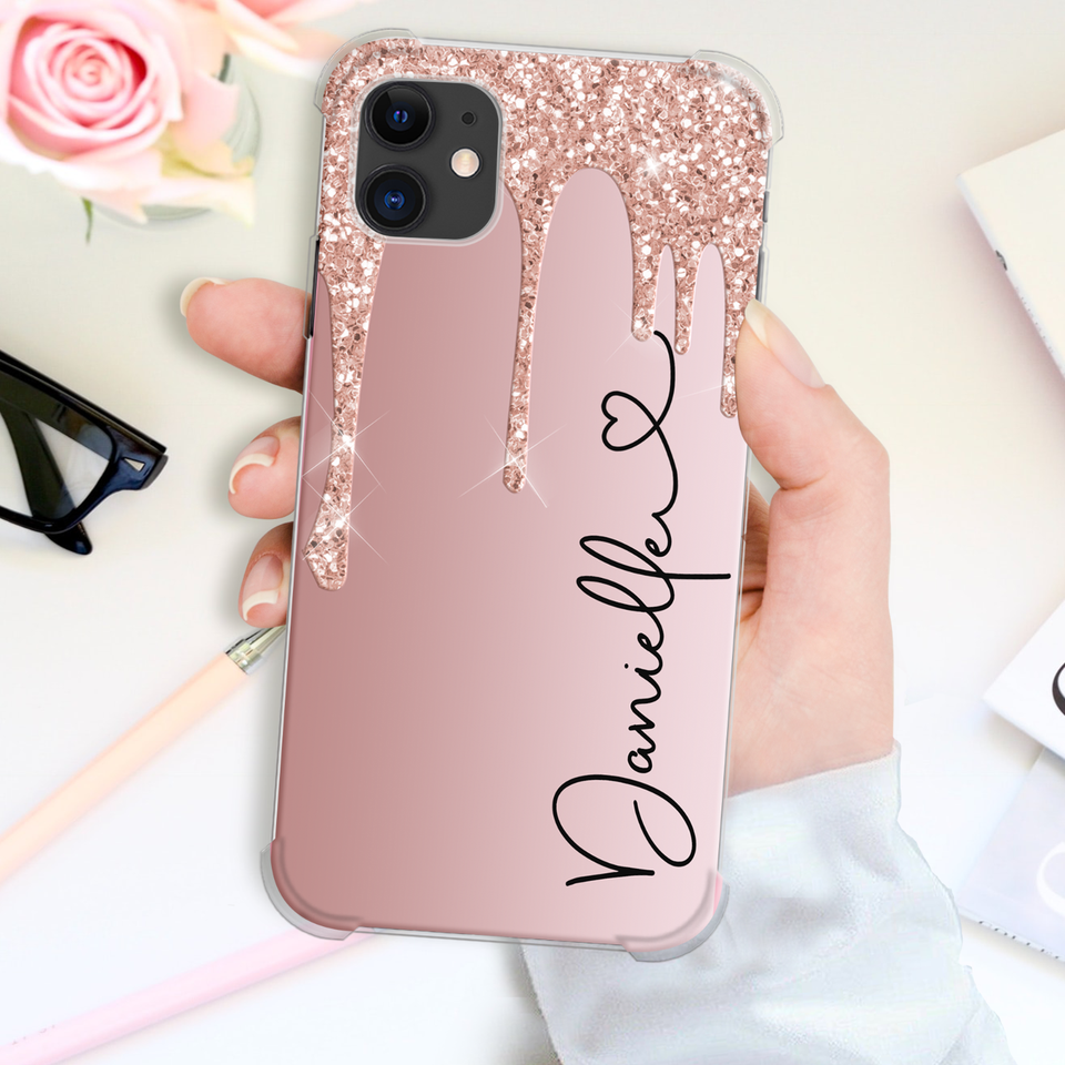 Personalised Phone Case Cover Name Initials Shockproof Cover For iPhone ...