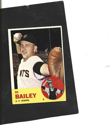 1963 Topps MLB # 368 Ed Bailey | eBay
