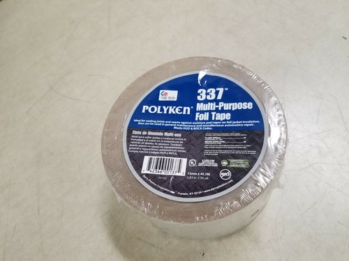 Polyken 337 Foil Tape,Rubber Adhesive,72Mm W,Silver | eBay