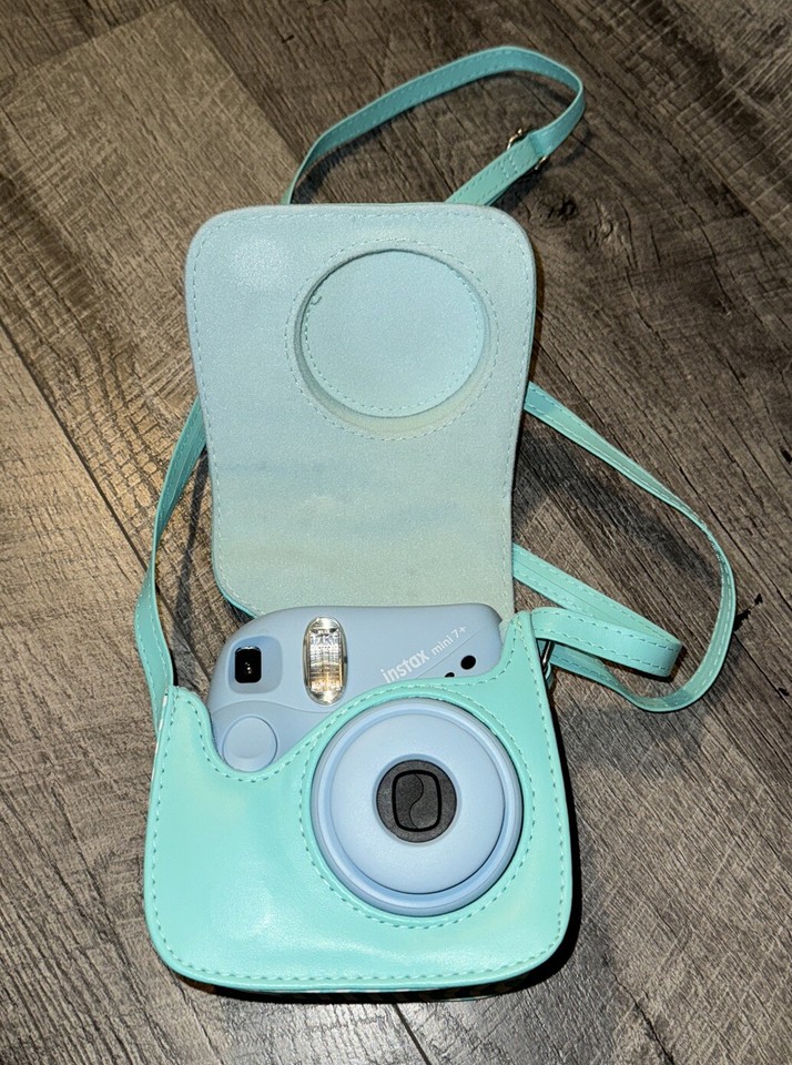 Fujifilm Instax Mini 7+ Instant Camera - Light Blue w/ 1 - 10 Sheet ...
