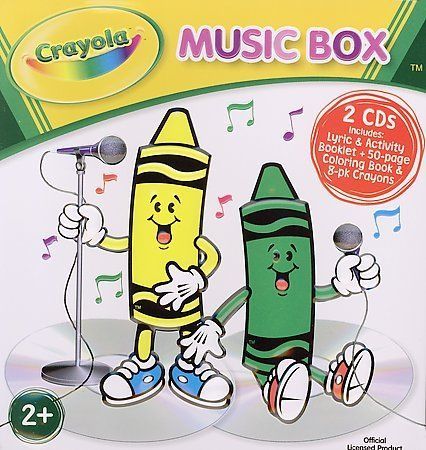 Crayola Music Box: Tin Package by The Countdown Kids (CD, Nov-2006, 2 ...