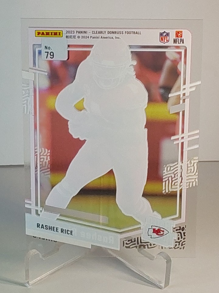 Rashee Rice 2023 Panini Clearly Donruss Rated Rookie #79 Kansas City ...