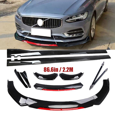 Front Bumper Lip Splitter Spoiler Side Skirt For Volvo S40 S60 S80 06 ...