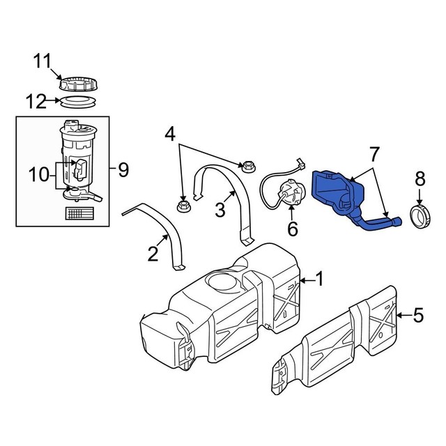 2005 Dodge RAM 1500 Fuel Tank Filler Neck 52113581AC With Cap for sale ...