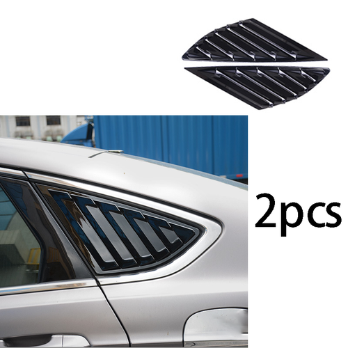 Fit For Ford Fusion Mondeo 2013-2019 Black Side Window Louver Shutter ...