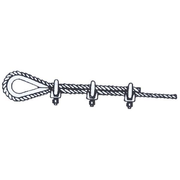 5 x Wire Rope Grip S/S 2mm | eBay