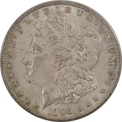 1896 Morgan Dollar AU About Uncirculated 90% Silver $1 Coin SKU:I5477 ...