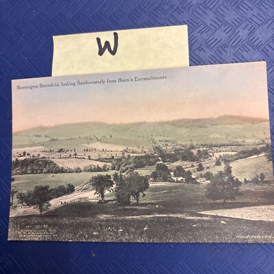 Bennington VT Vermont Battlefield Looking SW from Baums Vintage ...