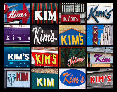 KIM Name Poster featuring photos of actual signs | eBay