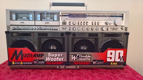 Sharp GF-777 Stereo Boombox, Serial 31204930, very nice- working test ...