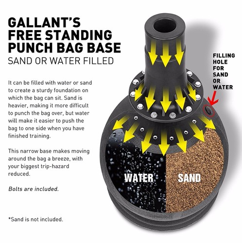 Gallant Adult Free Standing Boxing Punch Bag Stand Heavy Duty Punching ...