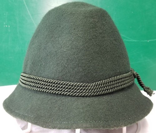 Capo green hat handmade in Austria water-proof 56 fedora alpine vintage ...