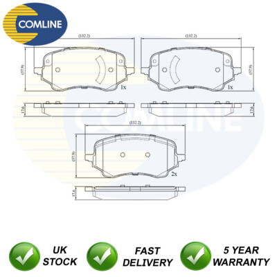 Brake Pads Set Front Comline Fits Ford Puma 2019- 1.0 + Other Models ...