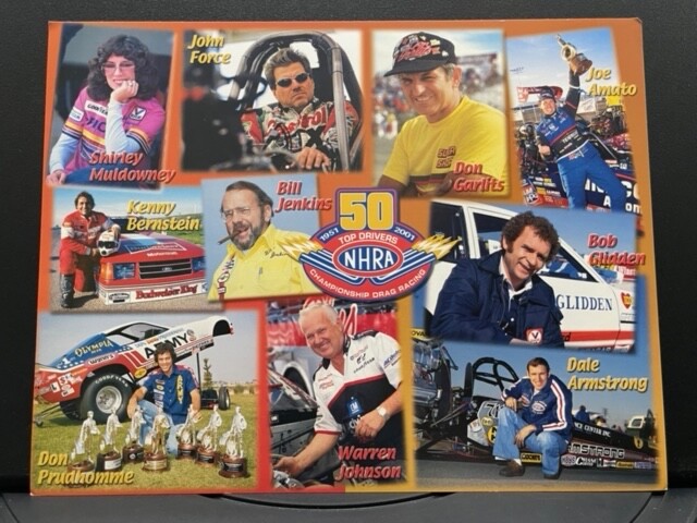 VRHTF NHRA COOL VTG TOP 10 OF NHRA DRIVER 50 YEARS OF NHRA DRAG RACING ...