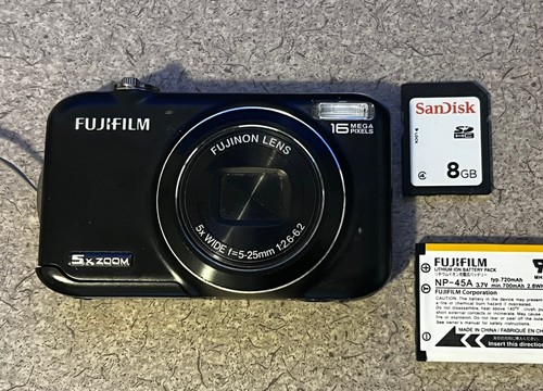 Fujifilm Nepix Jx 16.0MP Black Digital Camera Tested Working With Card ...