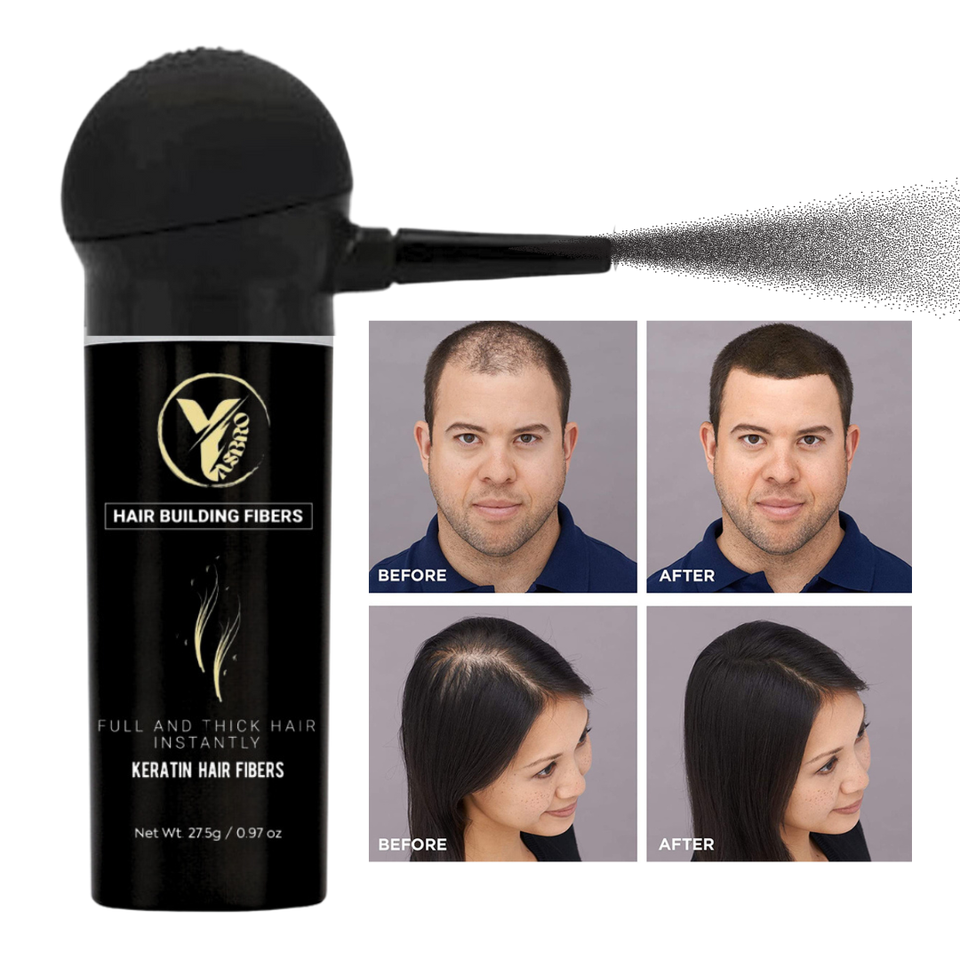 Hair Building Fibers and Pump Spray Applicator Keratin Loss Fibres ...