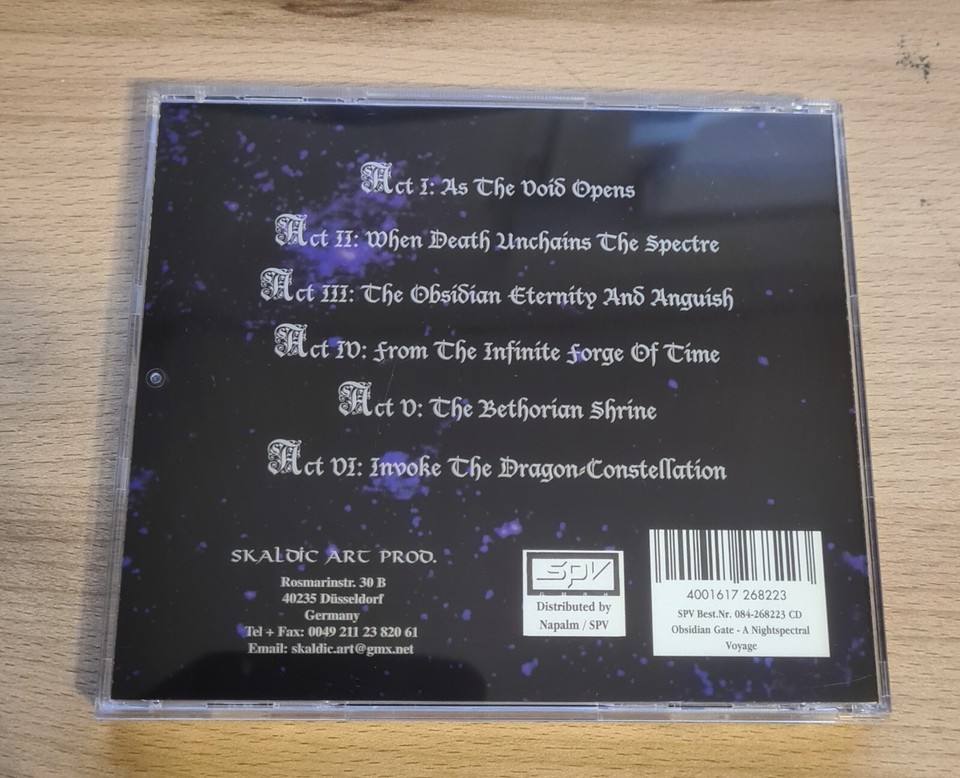 Obsidian Gate - The Nightspectral Voyage CD Original 1999 | eBay