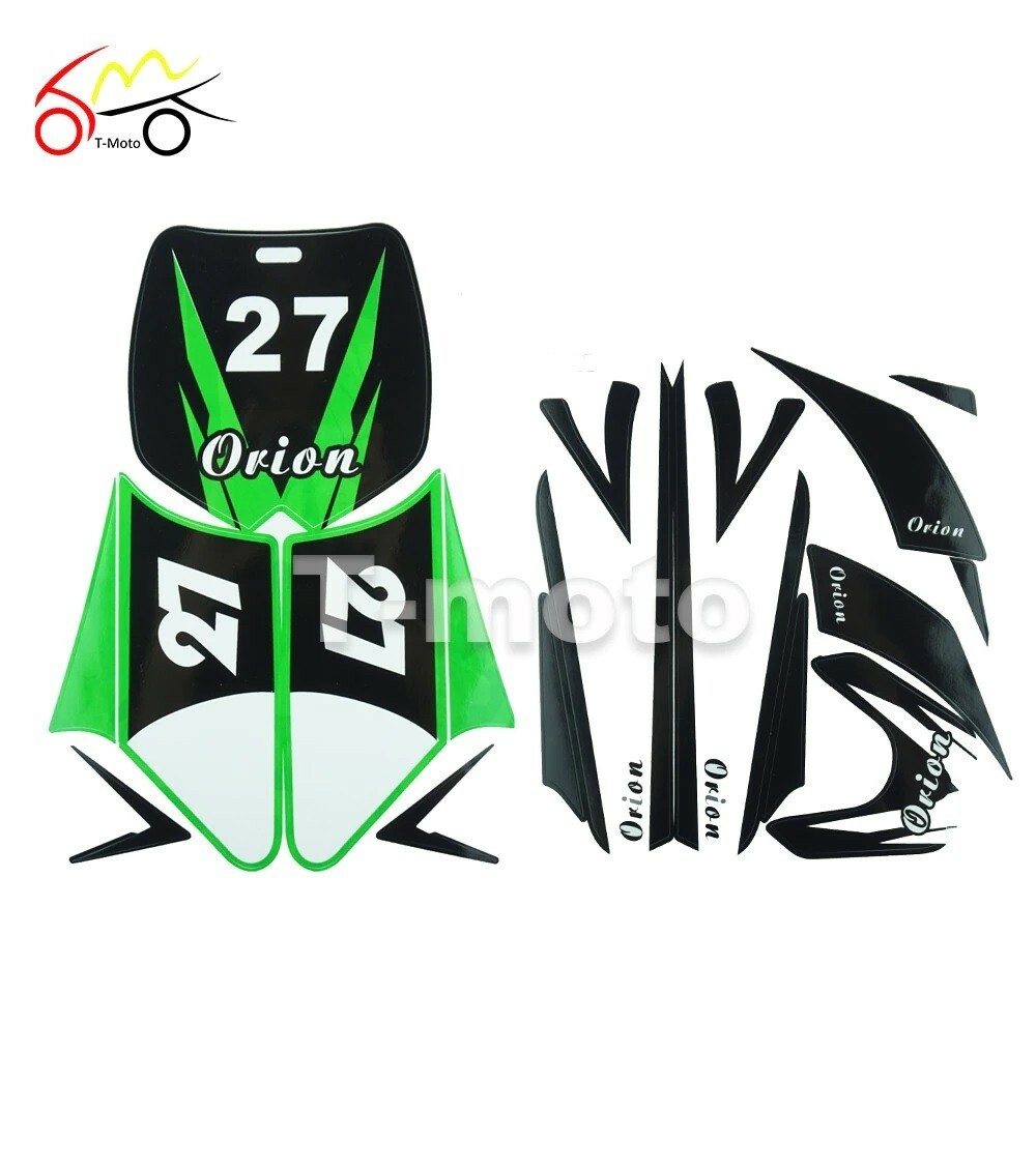 adesivi minimoto cross 49cc sticker mini moto modello orion apollo sdk ...