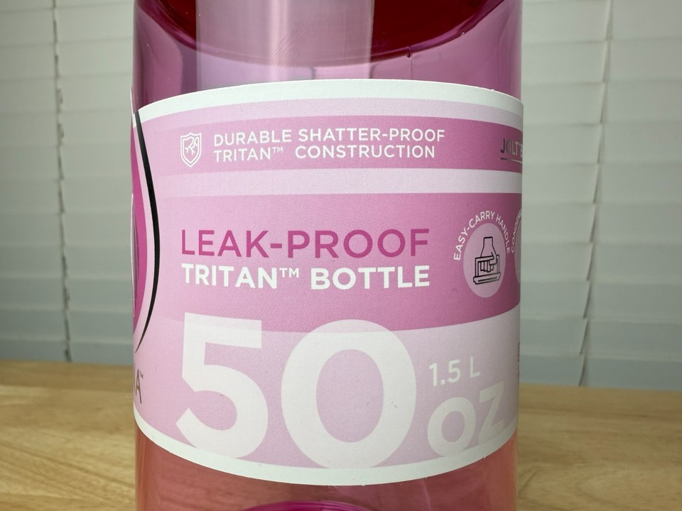 Manna Jolt Shatter-Proof Tritan Water Bottle 50 oz/ 1.5 L - Pink | eBay UK