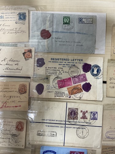 GB postal history. Post abroad Inc some airmails. 42 items. D81 | eBay