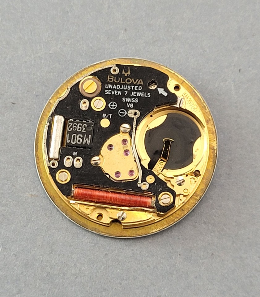 Bulova Quartz Movement Cal Eta 256.111. To restore or parts. W/ dial ...