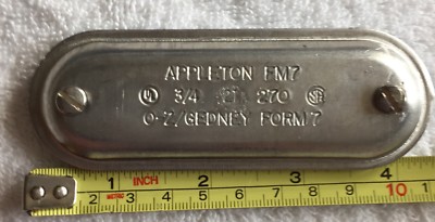 Appleton 270F-SA Form 7- 3/4 condolet body cover- New- Free Shipping | eBay