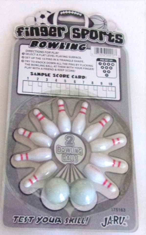 12 Piece Finger Sports Bowling Game Ages 4+ **New** STOCKING STUFFER | eBay