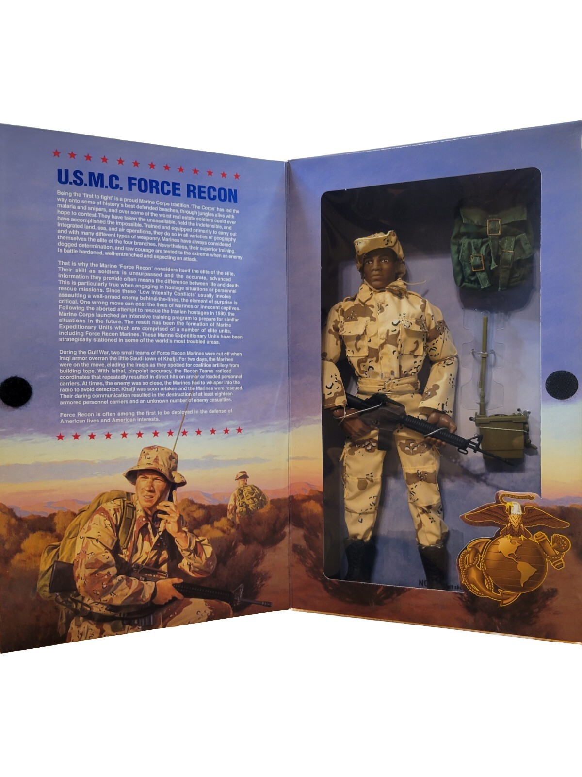 VTG 1998 GI Joe 12" U.S.M.C. FORCE RECON Action Figure, Classic Coll ...