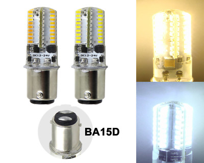 BA15D 1142 Marine lights boat bulb 72-3014SMD LED DC12~24V Silicone ...