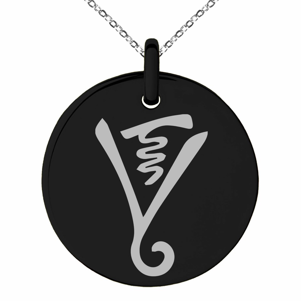 Stainless Steel Reiki Dumo Tibetan Master Symbol Charm Necklace or ...