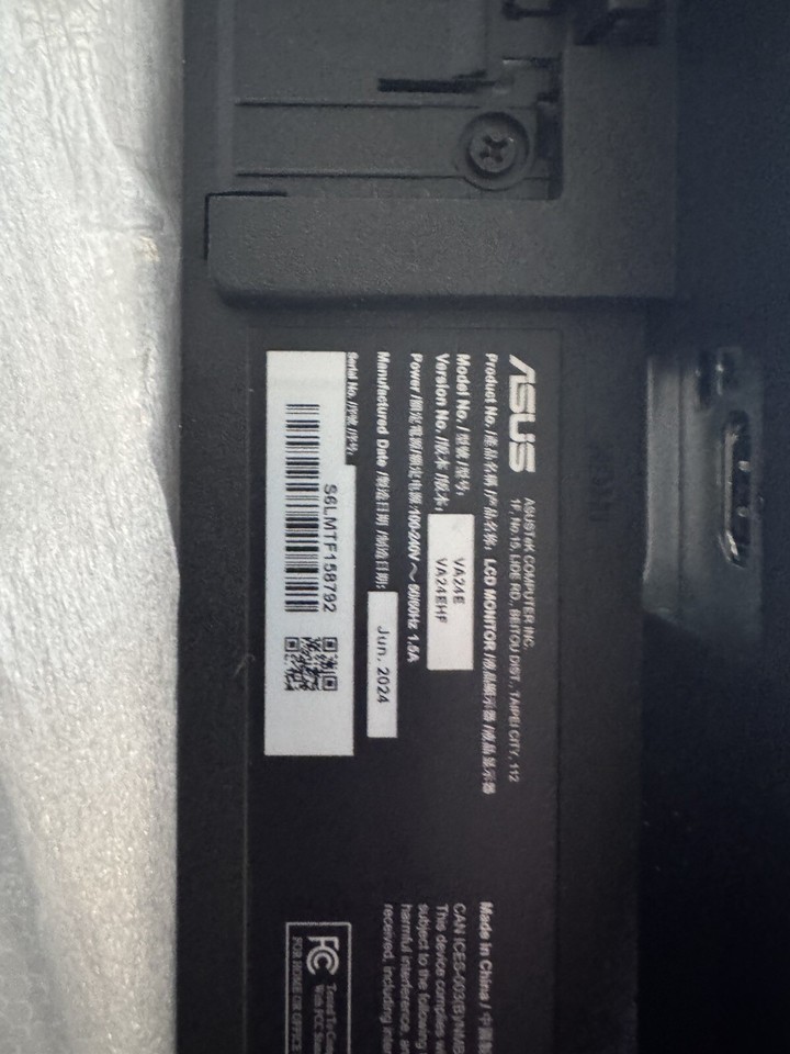 Asus VA24EHF 24" Class Full HD Gaming LED Monitor - 16:9 | eBay