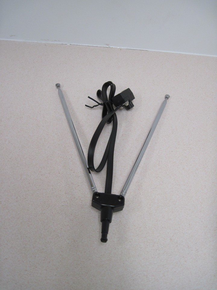 Vintage Telescoping TV Antenna Rabbit Ears ~ Extends 35 inches ~ w ...