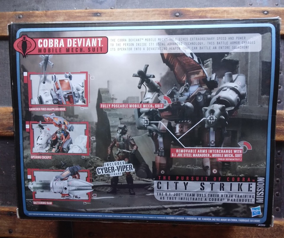 GI Joe Cobra Deviant Mobile Mech Suit Cyber-Viper 2010 NIB F/C ...