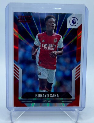 2021-22 Panini Score Bukayo Saka Red Lasers Arsenal English Premier ...