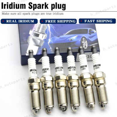 6Pack 41-109 IRIDIUM SPARK PLUGS For Buick Cadillac Chevy GMC 3.0L 3.6L ...